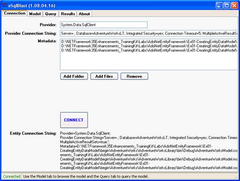 ADO NET Entity Framework 深入分析 Part 提供示例程序下载