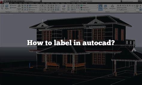 How To Label In Autocad