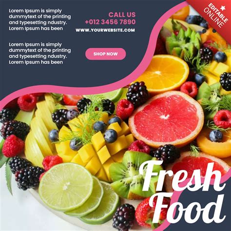 Impactante Anuncio Restaurante Instagram Post Diseño Plantilla Modelo De Diseño Gratuita