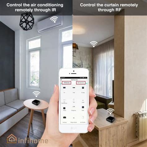 Smart IR RF Remote Control IR RF Blaster Universal Remote Controller InfiHome