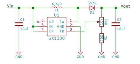 Switches DC Step Up Converter Slecting Different Vout With SPDT Switch Electrical