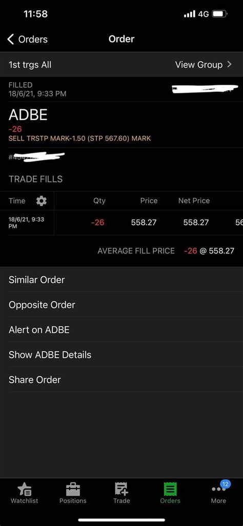 Thinkorswim Issue On Trailing Stop Execution Rthinkorswim