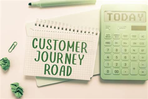 Conceptual Display Customer Journey Road Word For Customer Experiences