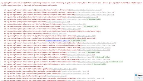 Mybatis Plus和阿里的druid冲突异常sqlfeaturenotsupportedexceptionmybatis Plus