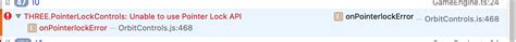 Bug PointerLockControls API Compatibility Issue 5707 Tauri Apps