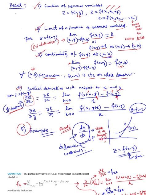 Lec 25 Higher Order Partial Derivatives And Total Differential Pdf