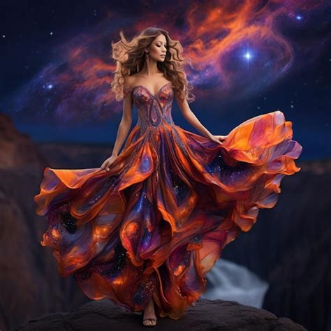 Premium Photo A Woman In A Dress With The Word Quot She Is On The