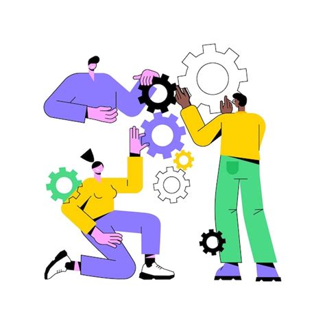 Premium Vector Collaboration Abstract Concept Vector Illustration