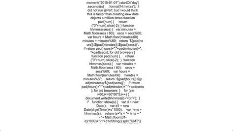How To Convert Seconds To Hhmmss In Moment Js Youtube