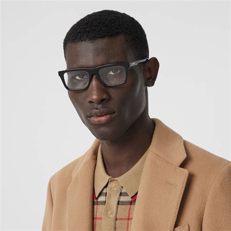 Rectangular Optical Frames In Black Men Burberry