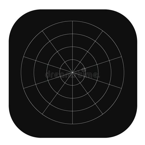 Polar Circular Grid Mesh Pie Chart Graph Element Stock Illustration Illustration Of