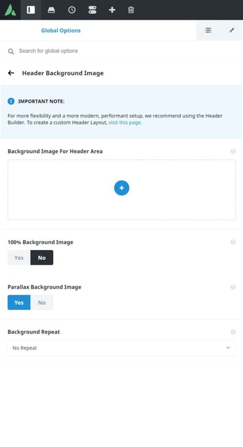 How To Set Up A Global Options Header Avada Website Builder
