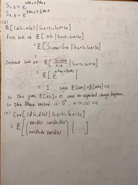 Stochastic Processes Two Correlated Brownian Motions Mathematics