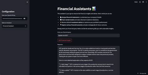 Jahanzaib Tayyab On Linkedin Openai Assistantsapi Streamlit Nextgenfinance Innovation Ai…