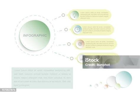 벡터 Infographic 디자인 생각 아이디어 계획 절차 및 비즈니스 관심사를 설명 하는 데 사용 합니다 벡터 일러스트 레이