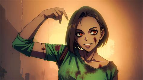 Девушка Зомби Аниме Нейросеть Портрет · 2560x1440 Qhd And Wqhd 16 9 бесплатная фотография от