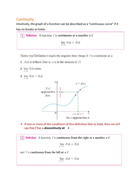 Lecture 6 Continuous Functions Cal 1 Iba Pdf Function Mathematics Continuous Function
