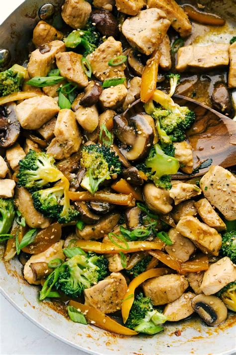 Garlic Broccoli Mushrooms And Chicken Oh My Arounddustyroads