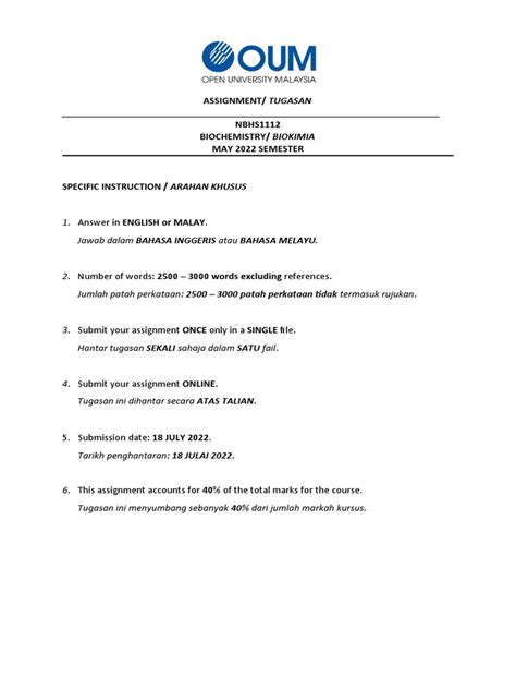 Biochemistry Assignment Pdf Diabetes Endocrine System