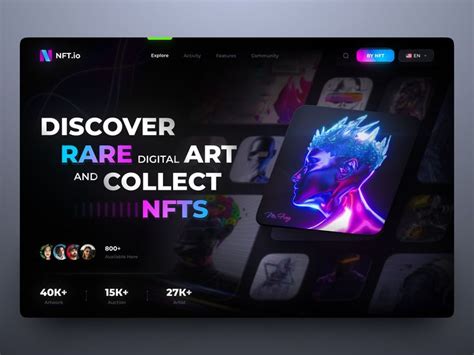 Nft Marketplace In 2024 Interactive Web Design Webpage Design