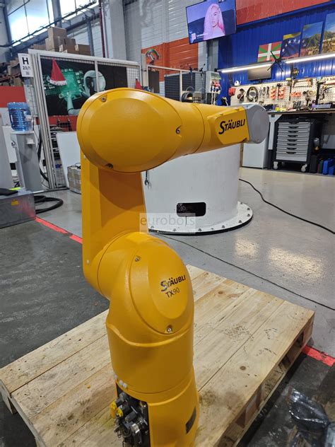 Used Robot Staubli Tx90 Articulated With The Cs8c Controller Eurobots