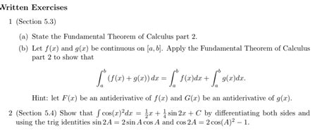 Solved Written Exercises1 Section 5 3 A State The Chegg Com