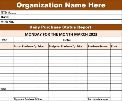 Daily Status Report Template Free Report Templates Daily Status Report Template Free Report Templates