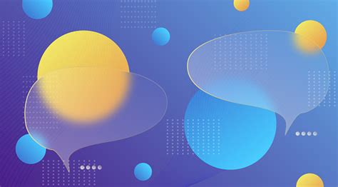 유리 모형성 효과 스타일로 대화 상자를 채팅합니다 컬러 그라데이션 서클의 투명 한 서리가 내린 아크릴 음성 버블 현실적인 유리 모양매트 플렉시 유리 메시지 모양 벡터 3차원