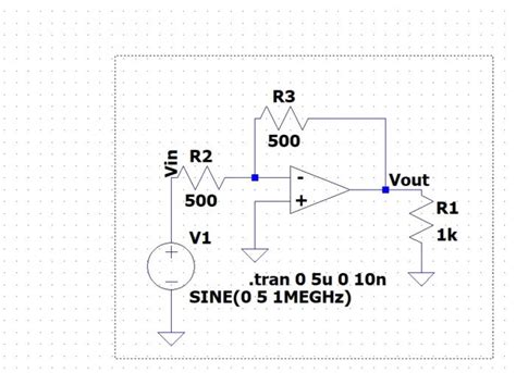 Simulation Of Ideal Operational Amplifier Using LTspice Circuit Generator