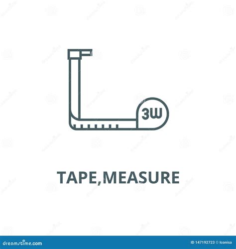 Tape Measure Vector Line Icon Linear Concept Outline Sign Symbol