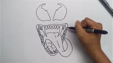 Venom Drawing Step By Step