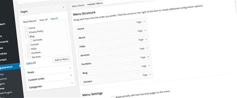 associate custom wordpress post types with menu items black atlas