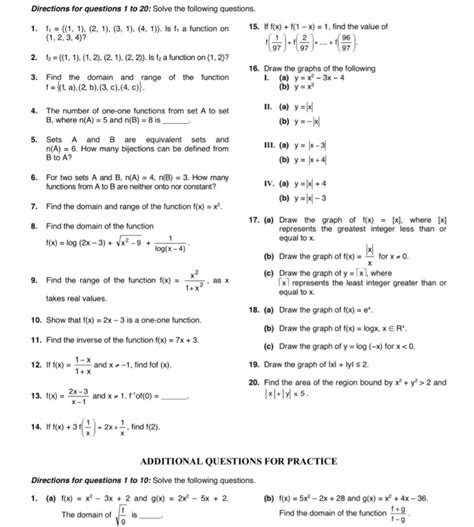 SOLUTION Functions And Graphs Practice Test Questions With Step By