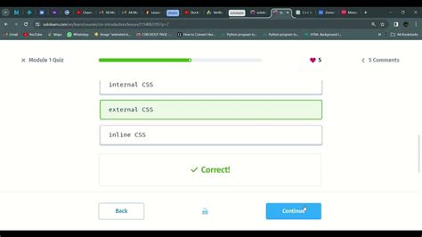 09 Module 1 Quiz Introduction To Css Sololearn Youtube