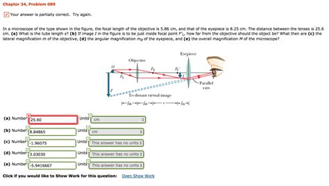 solved chapter 34 problem 089 your answer is partially