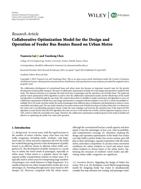 Pdf Collaborative Optimization Model For The Design And Operation Of