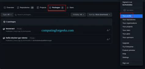 Configure Github Container Registry As Your Docker Registry Computingforgeeks