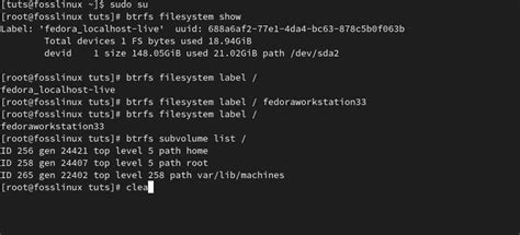 understanding the btrfs file system in fedora foss linux