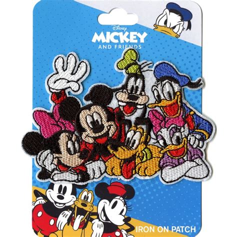 Disney Mickey And Friends Patch Classic Group Embroidered Iron Etsy