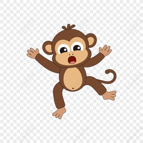 만화 벡터 원숭이 클립 아트 놀란 표정 일러스트 소재 원숭이 클립 아트마스코트갈색 Png 일러스트 무료 다운로드 Lovepik