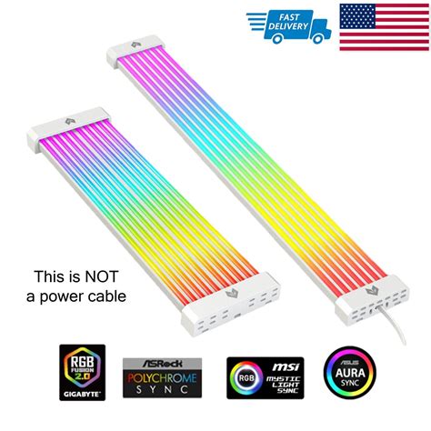 8pin 24pin Addressable Rgb Argb Sync Pcie Vga Motherboard Strimer