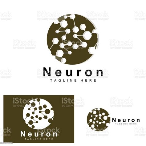 뉴런 로고 디자인 벡터 신경 세포 일러스트 레이 션 분자 Dna 건강 브랜드 3차원 형태에 대한 스톡 벡터 아트 및 기타 이미지 3차원 형태 Dna 가지돌기 Istock