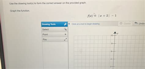 solved use the drawing tool s to form the correct answer on the