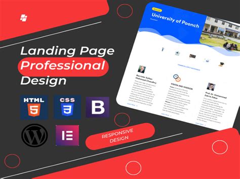 A Responsive Landing Page Using Html Css Bootstrap Upwork