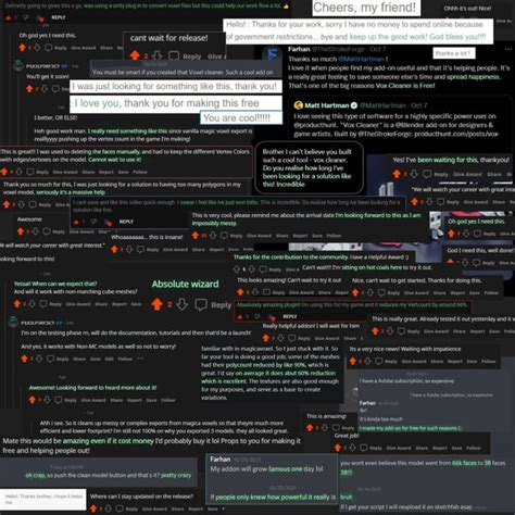 Super Happy To Announce My Blender Addon Vox Cleaner Hit A 100