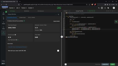 Gfg160 Geeksforgeeks Dsa Geekstreak Progress Kosalendra Kalluri
