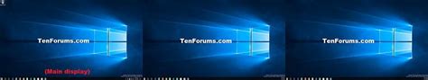 Hide Or Show Taskbar On Multiple Displays In Windows Tutorials