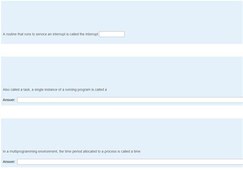Solved A Routine That Runs To Service An Interrupt Is Called
