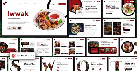 Iwak Шаблон презентаций Powerpoint для ресторанов и ресторанов Шаблоны презентаций Включая