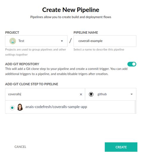 Coveralls Coverage Reports · Codefresh Docs
